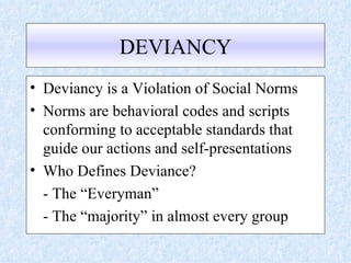 Sociology of Deviance | PPT