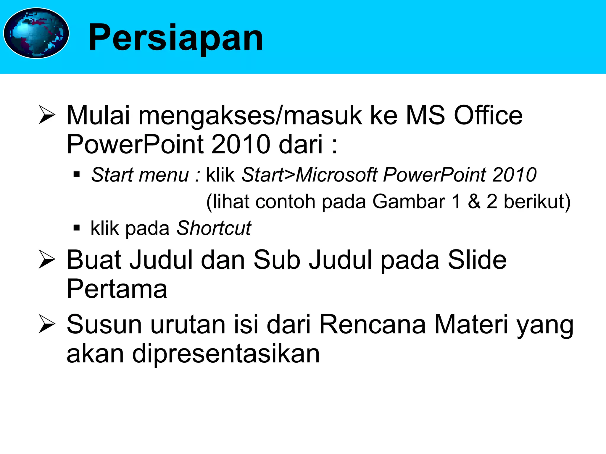 Cara Membuat Bahan Presentasi menggunakan Powerpoint | PPT