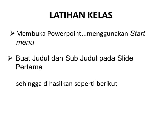 Cara Membuat Bahan Presentasi menggunakan Powerpoint | PPT