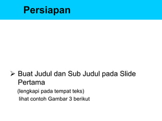 Cara Membuat Bahan Presentasi menggunakan Powerpoint | PPTX