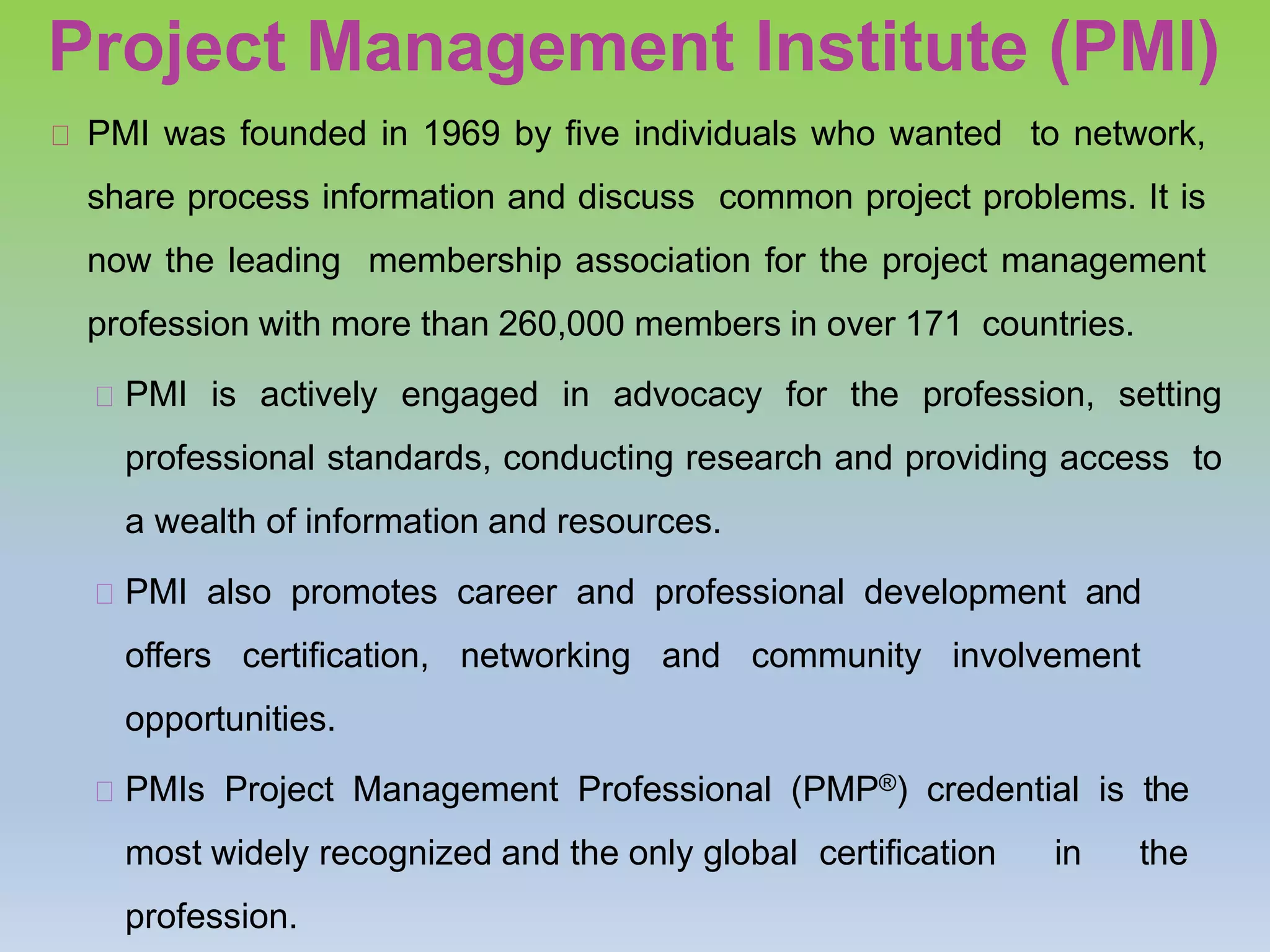 1 A Introduction To Project Management Ppt