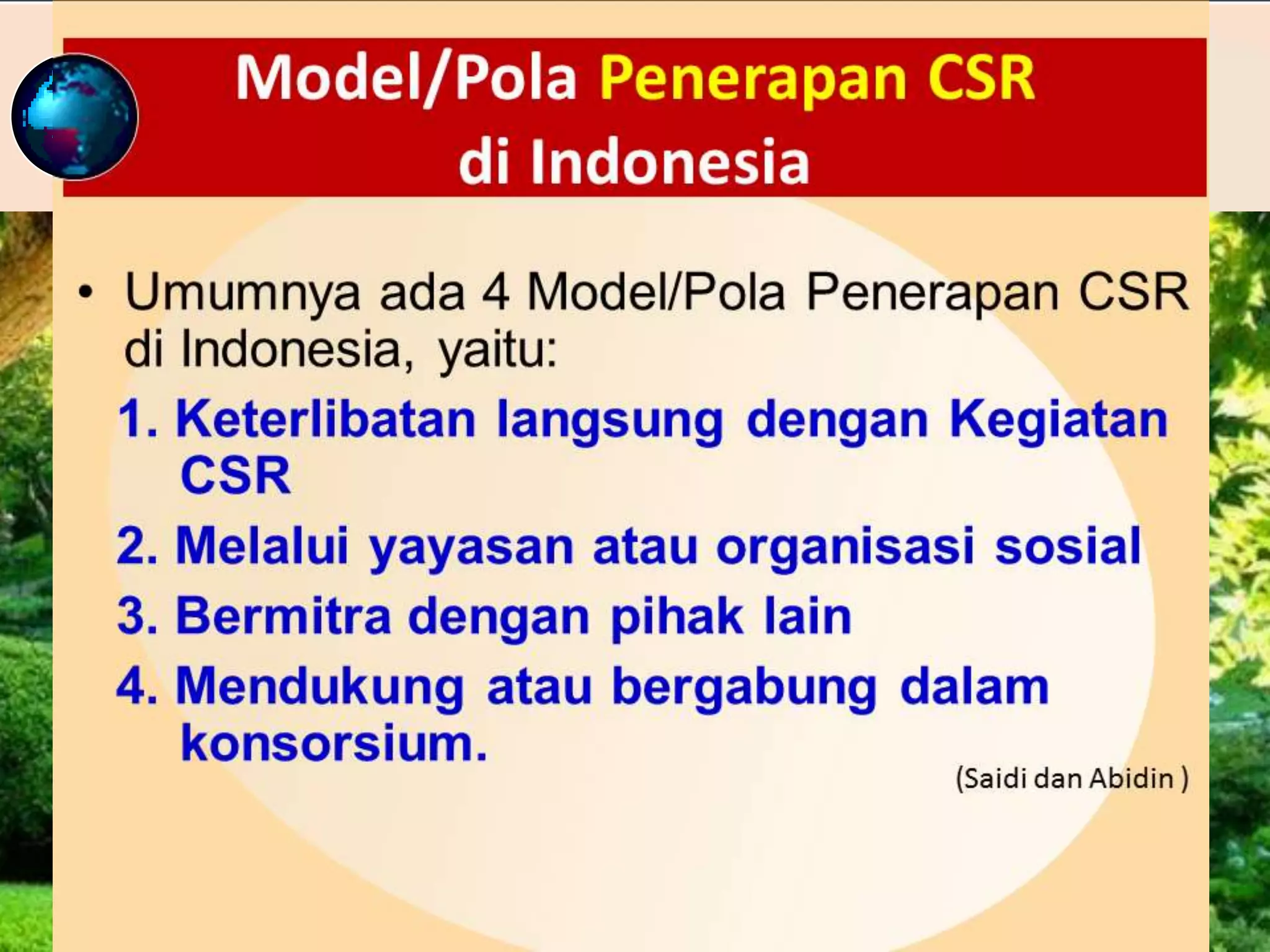 Konsep CSR (Menurut Teori Carrol) dan Keterkaitannya dgn SUSTAINABILITY ...