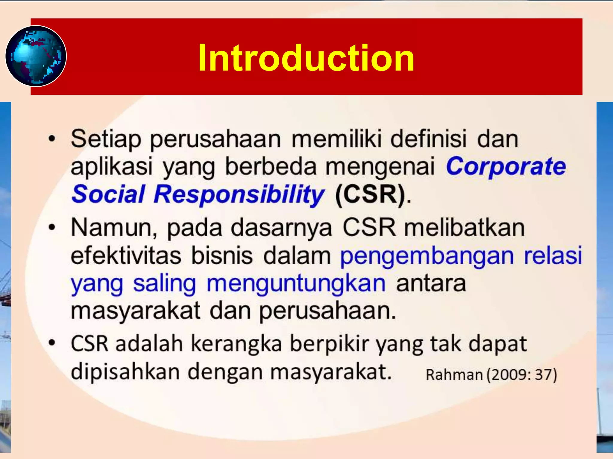 Konsep CSR (Menurut Teori Carrol) dan Keterkaitannya dgn SUSTAINABILITY ...
