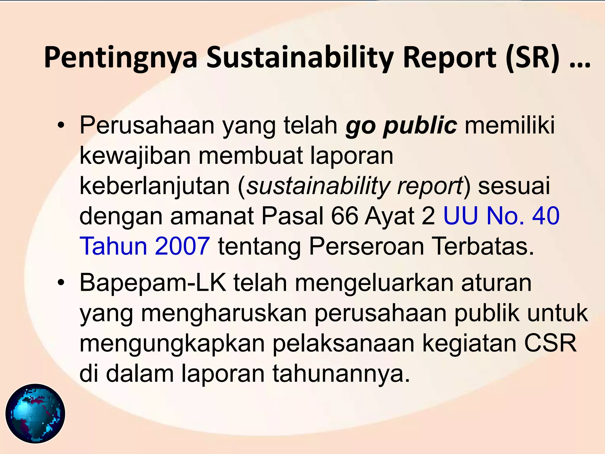 Konsep CSR (Menurut Teori Carrol) dan Keterkaitannya dgn SUSTAINABILITY ...