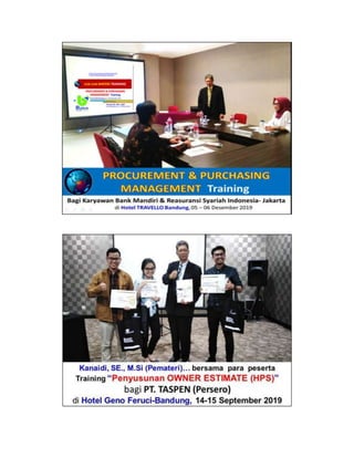 (2021) Silabus Training "Effective E-PROCUREMENT & e-PURCHASING for Buyer and Seller". | PDF