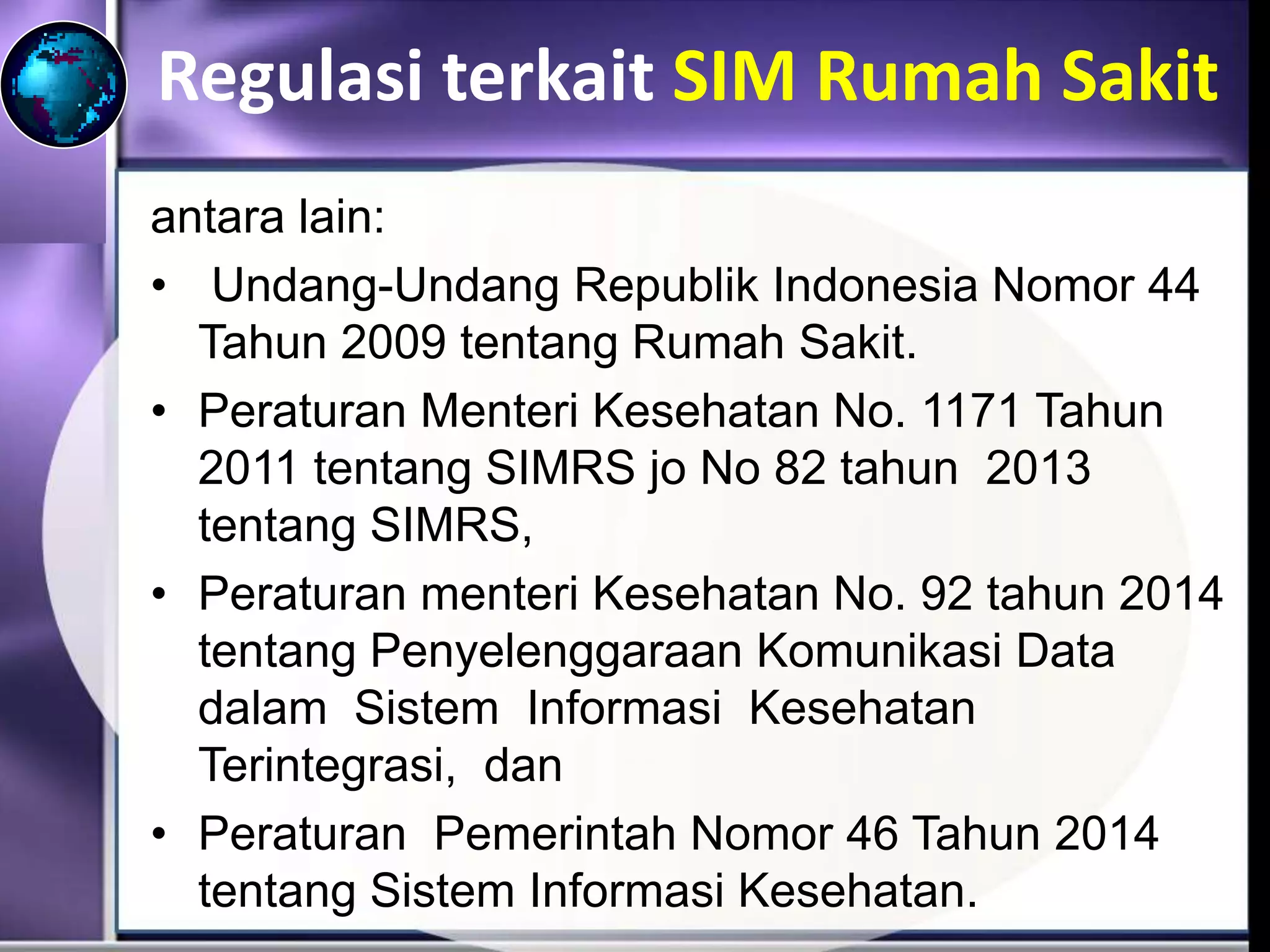 Overview_Sistem Informasi Manajemen Rumah Sakit | PPTX