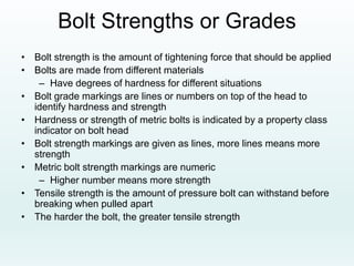1 a. Threaded fasteners and powers screws introduction | PPT