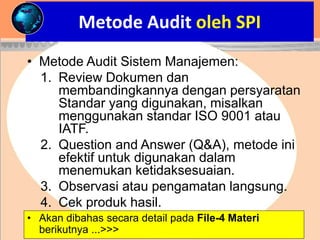 Prinsip, Tujuan & Manfaat "Satuan Pengawasan Internal (Internal Auditor ...