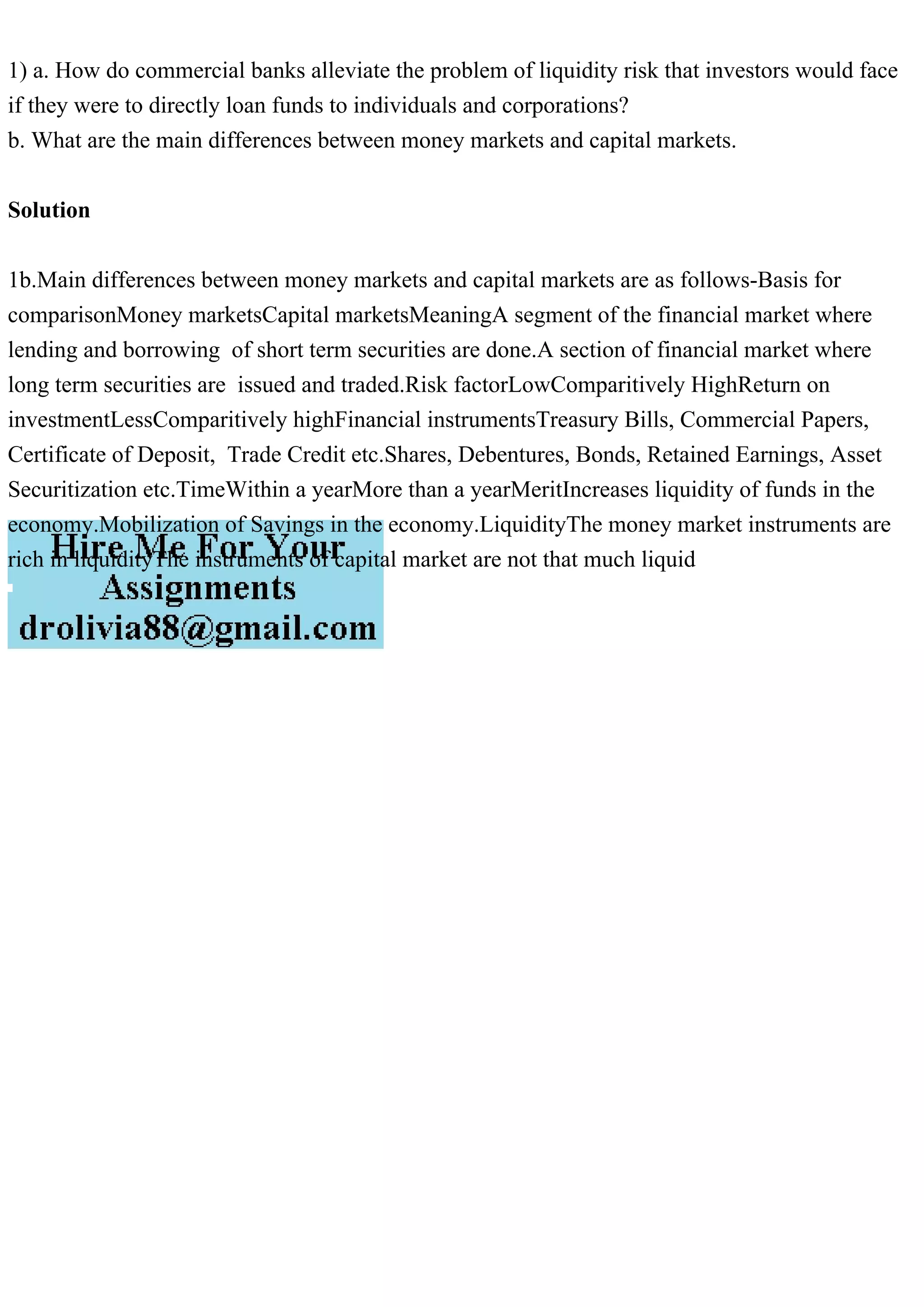 1) a. How do commercial banks alleviate the problem of liquidity ris.pdf