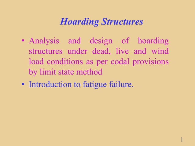 1 a. Design of hording structures.pptx | Weather | Science