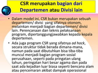 Struktur Organisasi Pengelola CSR/TJSL _Pelatihan "Harmonisasi ...
