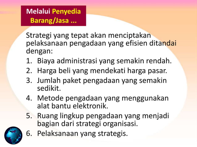 Metode Pengadaan Barang & Jasa Pemerintah_ "Pembekalan Kompetensi ...
