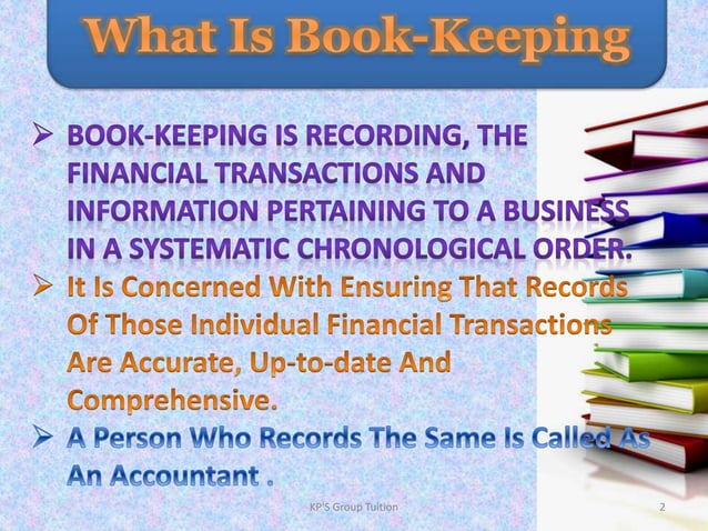 Introduction to book-keeping & Accountancy | PPT