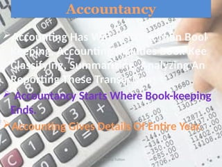 Introduction to book-keeping 11 Commerce | PPT