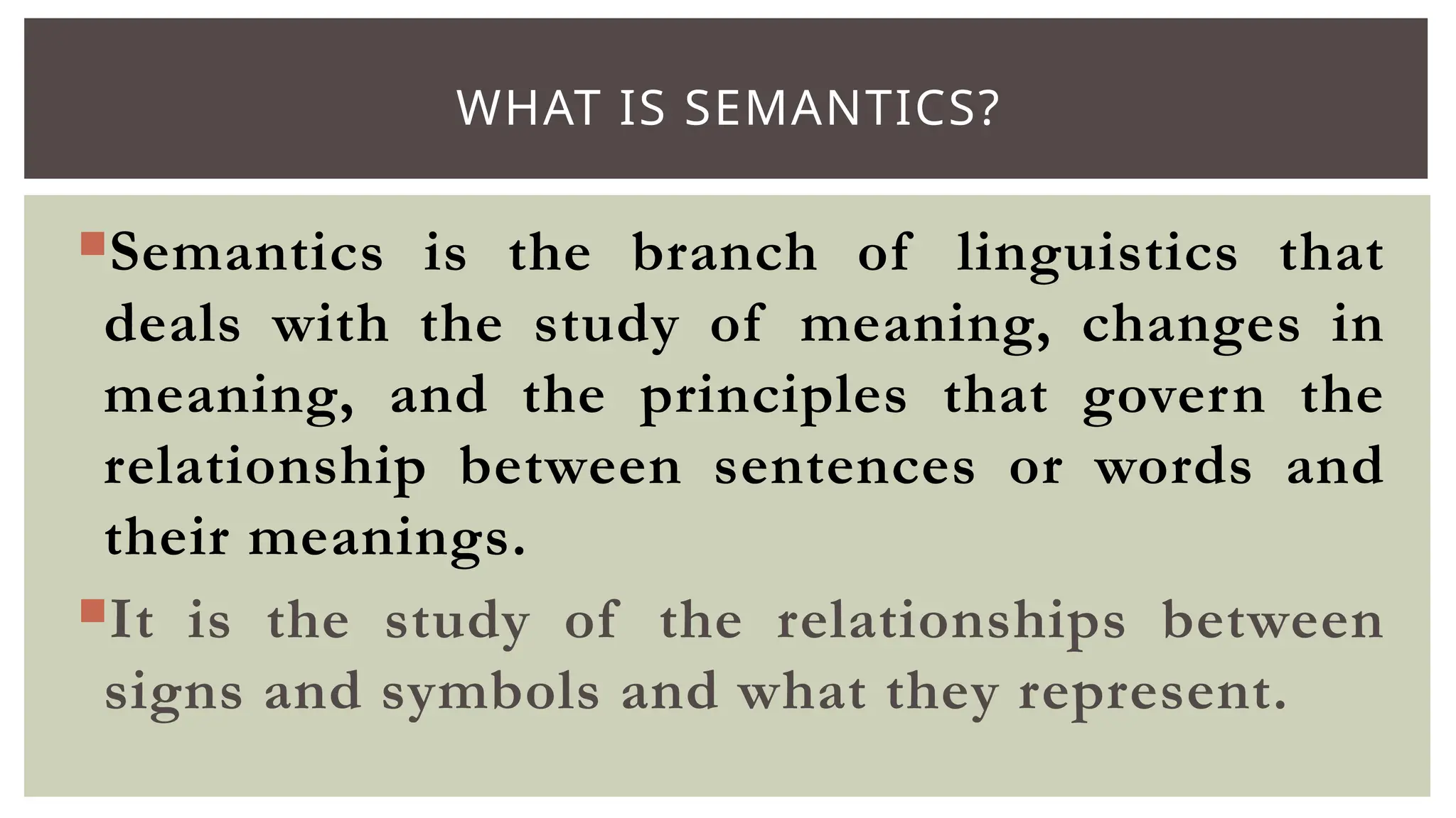 Presentasi Semantik untuk Mata Kuliah SEMANTIK | PPTX