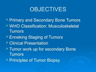 1a. INTRODUCTION TO BONE TUMORS.pptx Better | PPTX