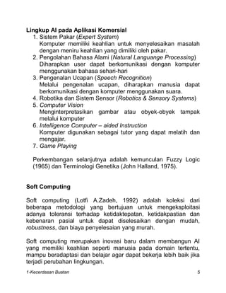 ARTIFICIAL INTELLIGENCE / AI (Kecerdasan Buatan) | DOC