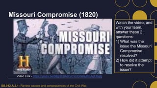 Causes of the Civil War 23-24 | PPTX