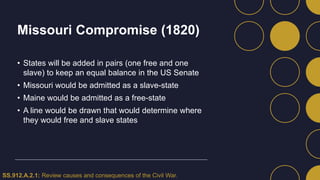 Causes of the Civil War 23-24 | PPTX