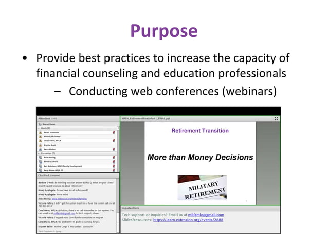 AFCPE 2016 Workshop-Webinar Best Practices | PPT