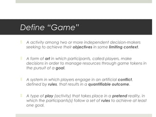 What Are Games | PPT
