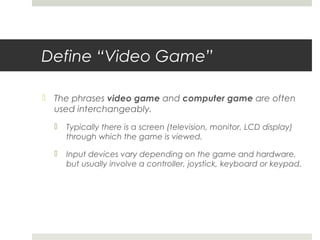 What Are Games | PPT