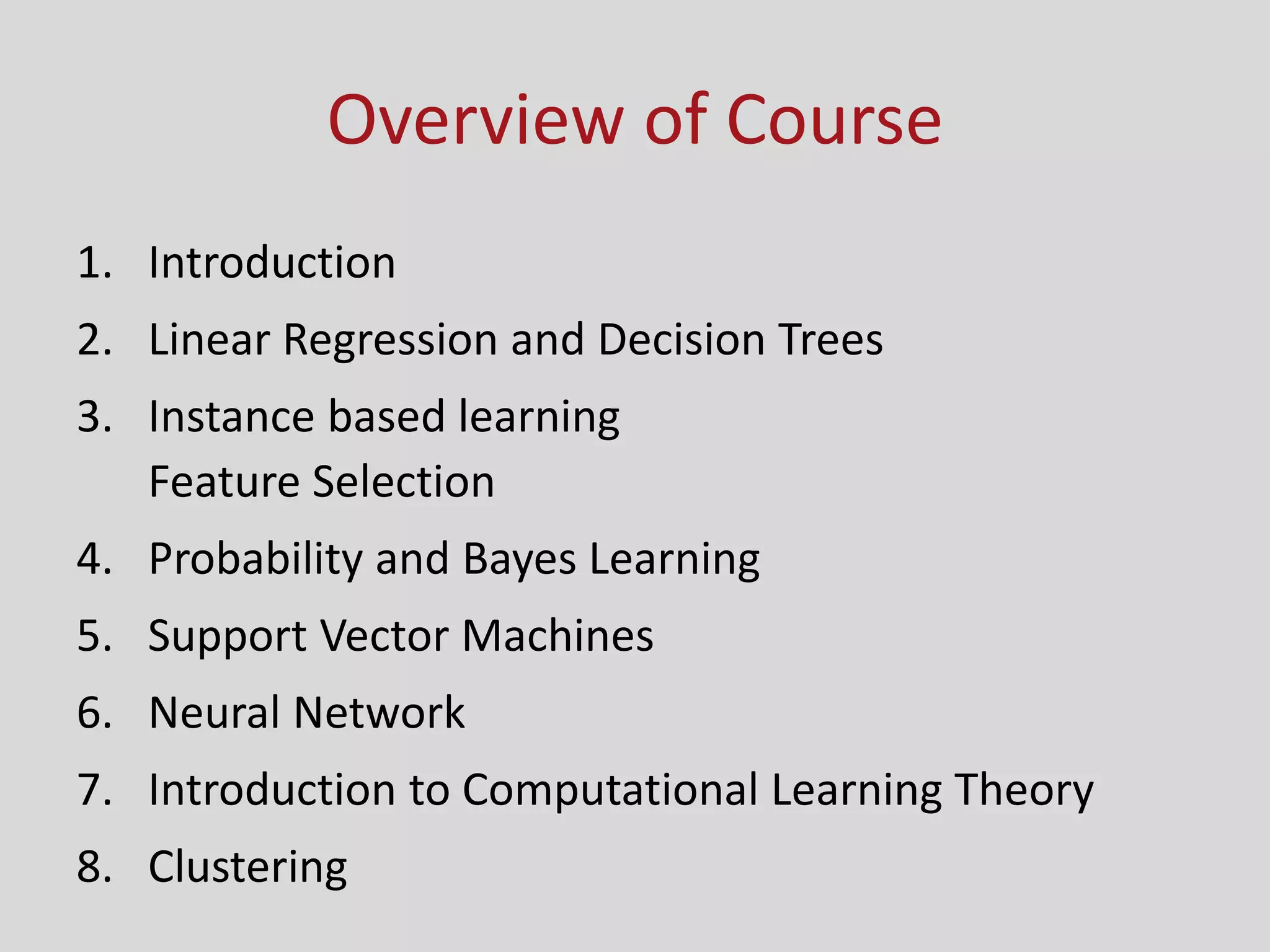 Introduction to Machine Learning | PDF