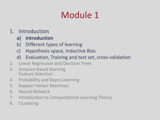 Introduction to Machine Learning | PDF