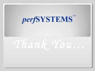 Our Company Profile- perfSYSTEMS | PPT | Databases | Computer Software ...
