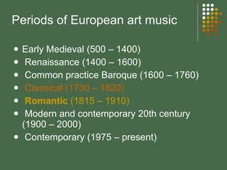 1 A Transition To Romanticism | PPT