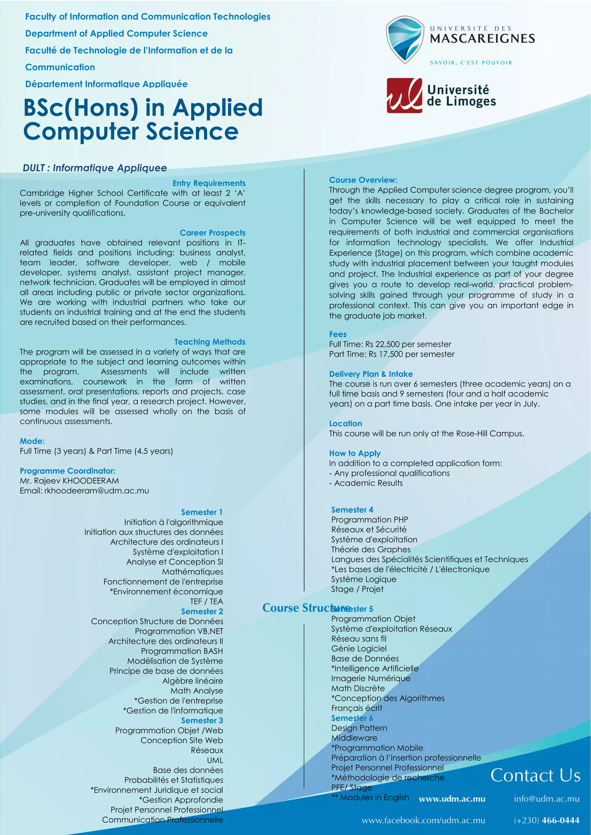 BSc_Hons_ in Applied Computer Science | PDF