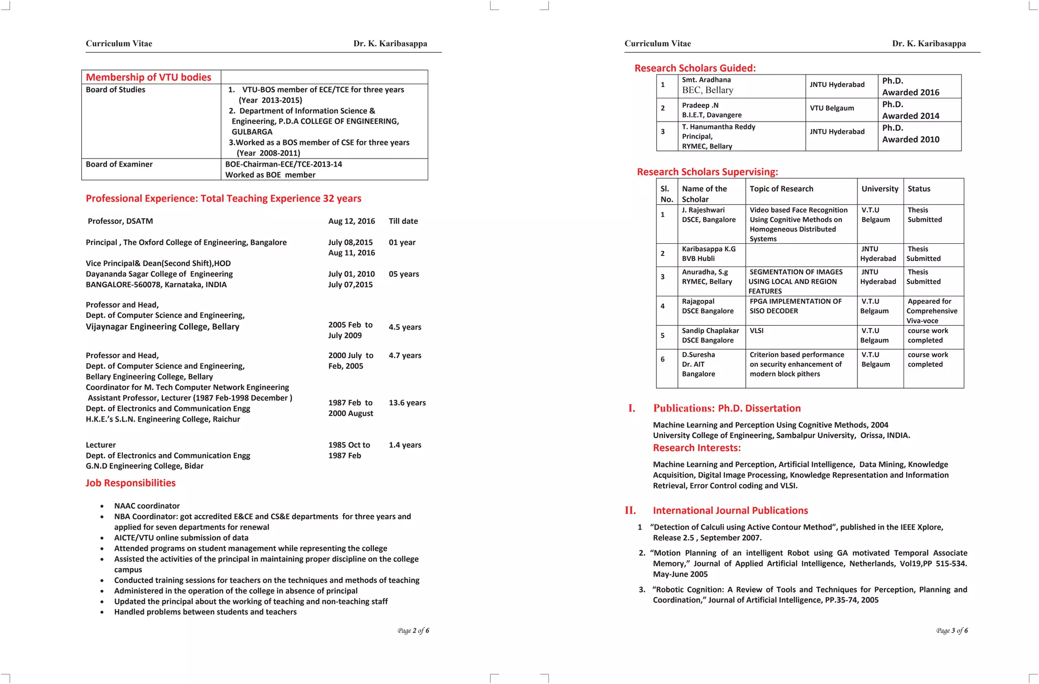 Dr. K. Karibasappa | PDF