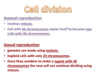 BIOLOGY FORM 5 CHAPTER 4 - 4.1 Asexual &Sexual Reproduction | PPTX