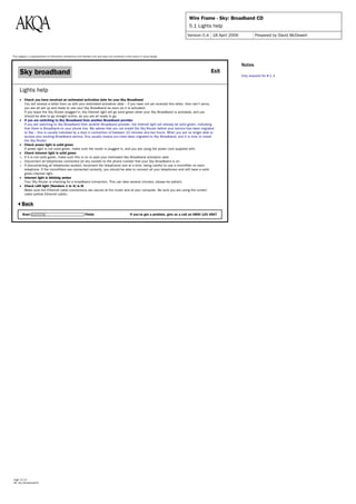 Sky Boadband - CD -v0.4 | PDF