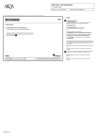 Sky Boadband - CD -v0.4 | PDF