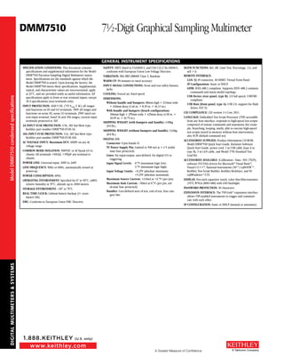 DMM7510_DataSheet | PDF