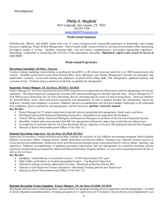 Philip Mayfield Resume 1 | PDF