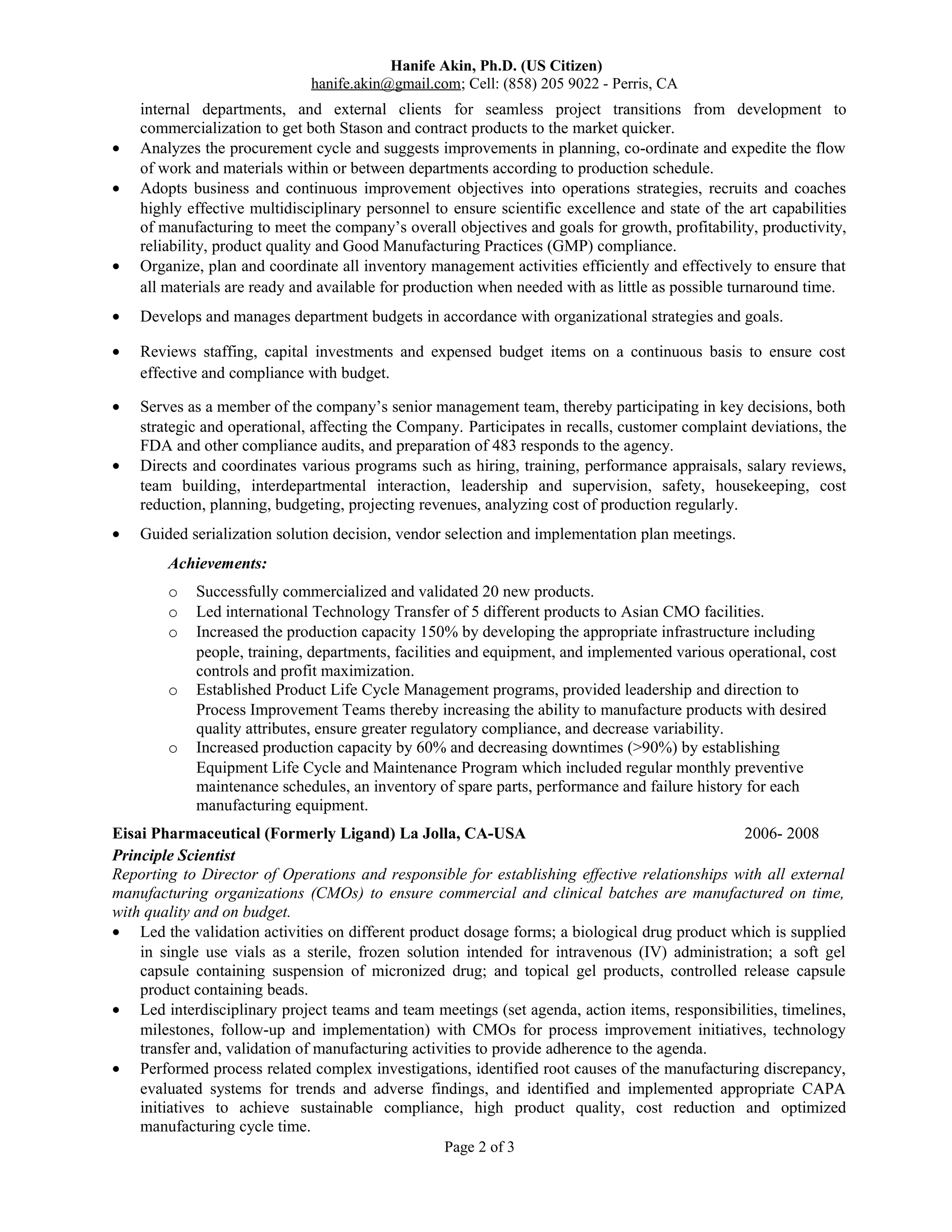 Hanife Akin -updated | DOC