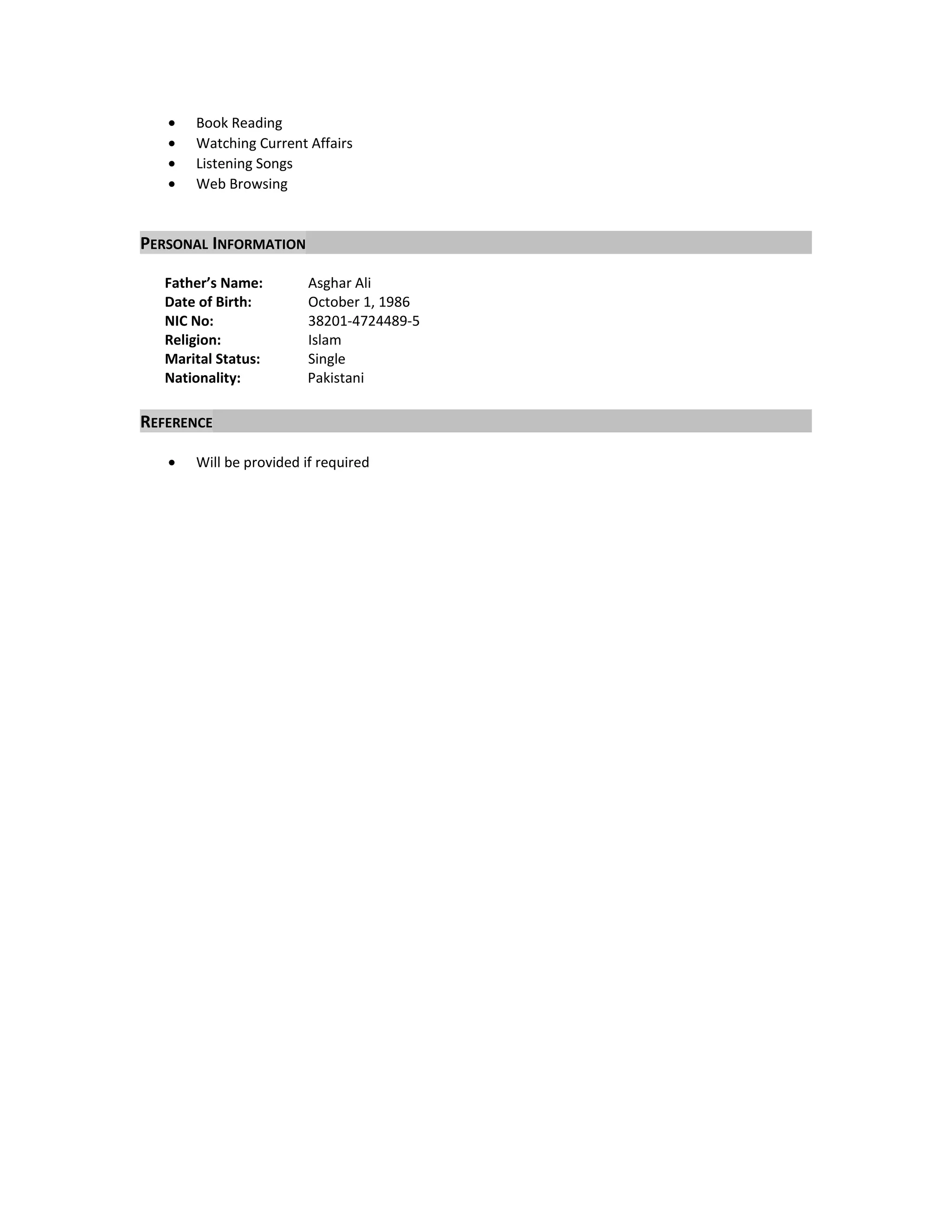 Ansar Resume | DOC