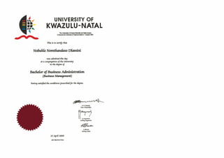 My Qualification certificate | PDF