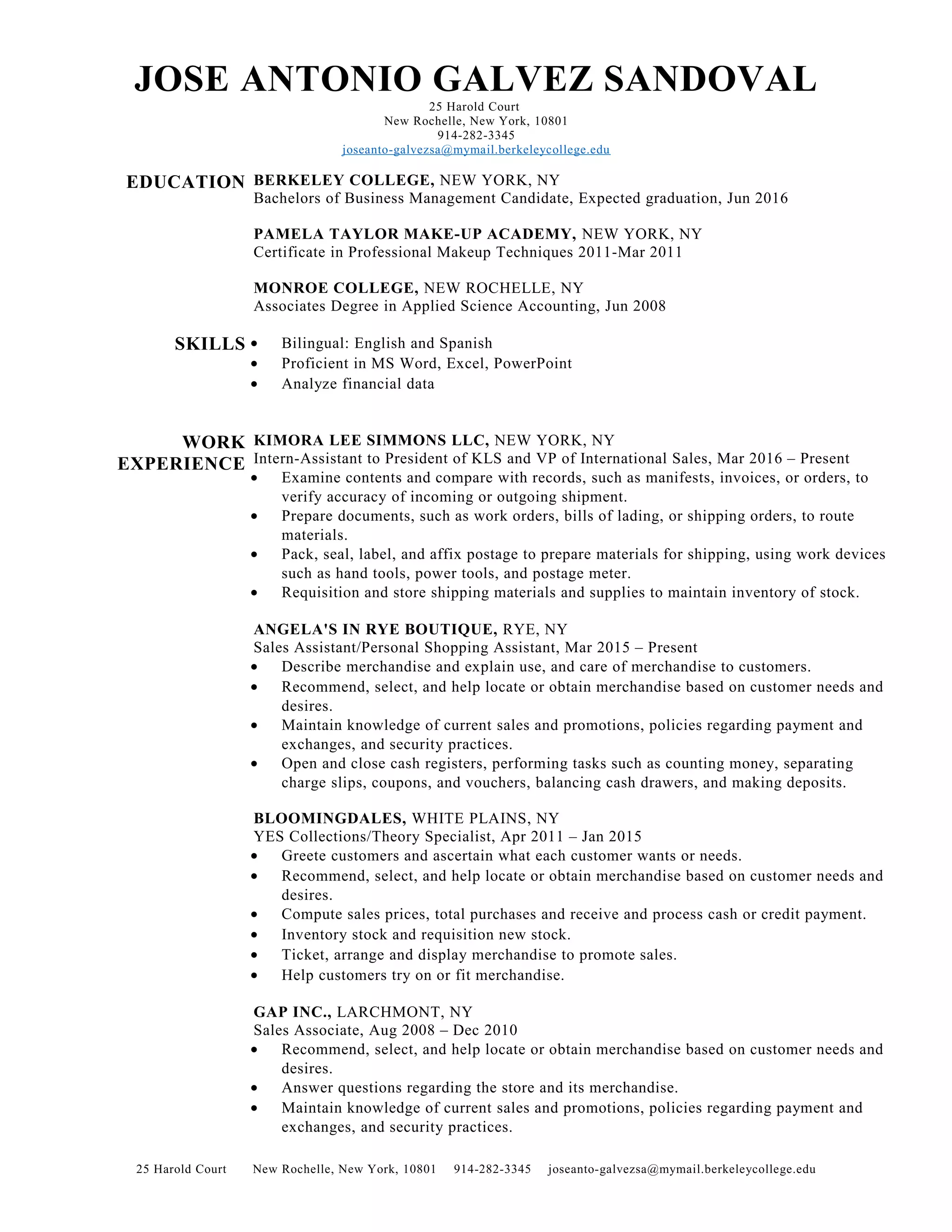 MY RESUME | DOC