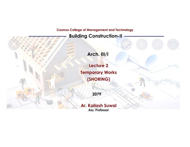 shoring , raking shoring , vertical shoring | PPT