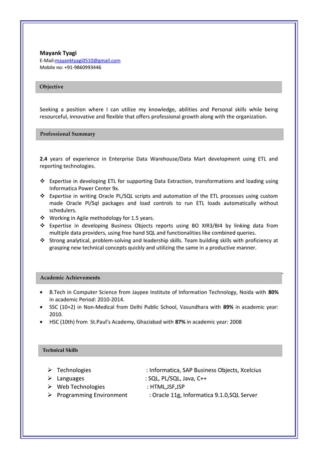 Mayank Tyagi - Profile (1) | PDF