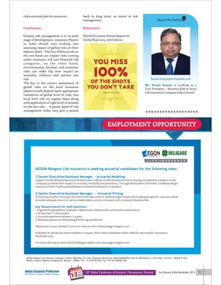 Impact on Insurance due to Global Risk | PDF