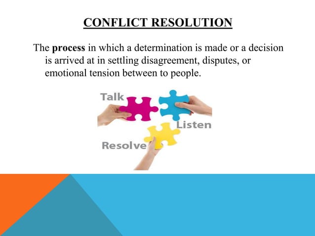 Conflict resolution | PPT