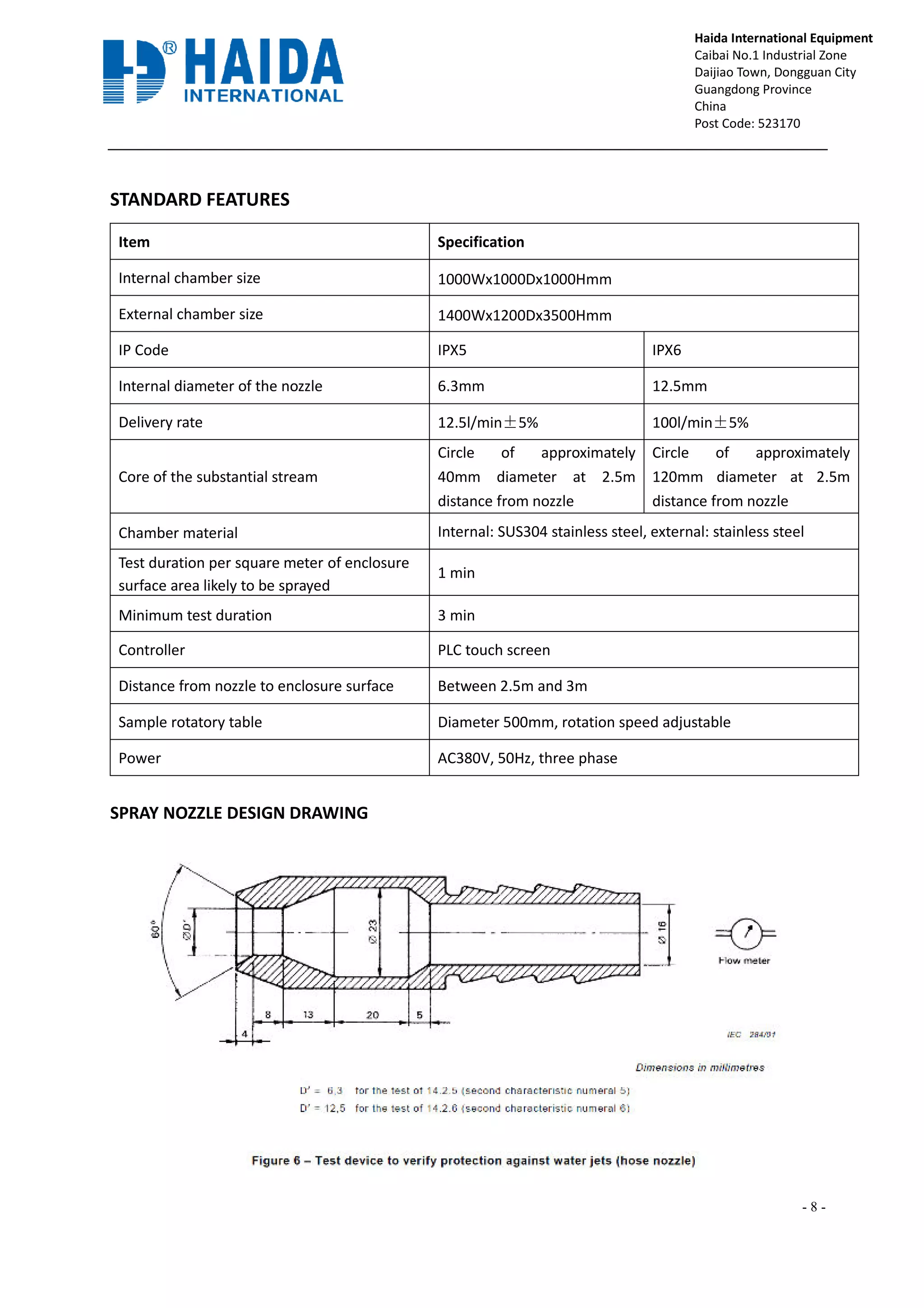 IEC60529 IP Water Test Proposal | PDF