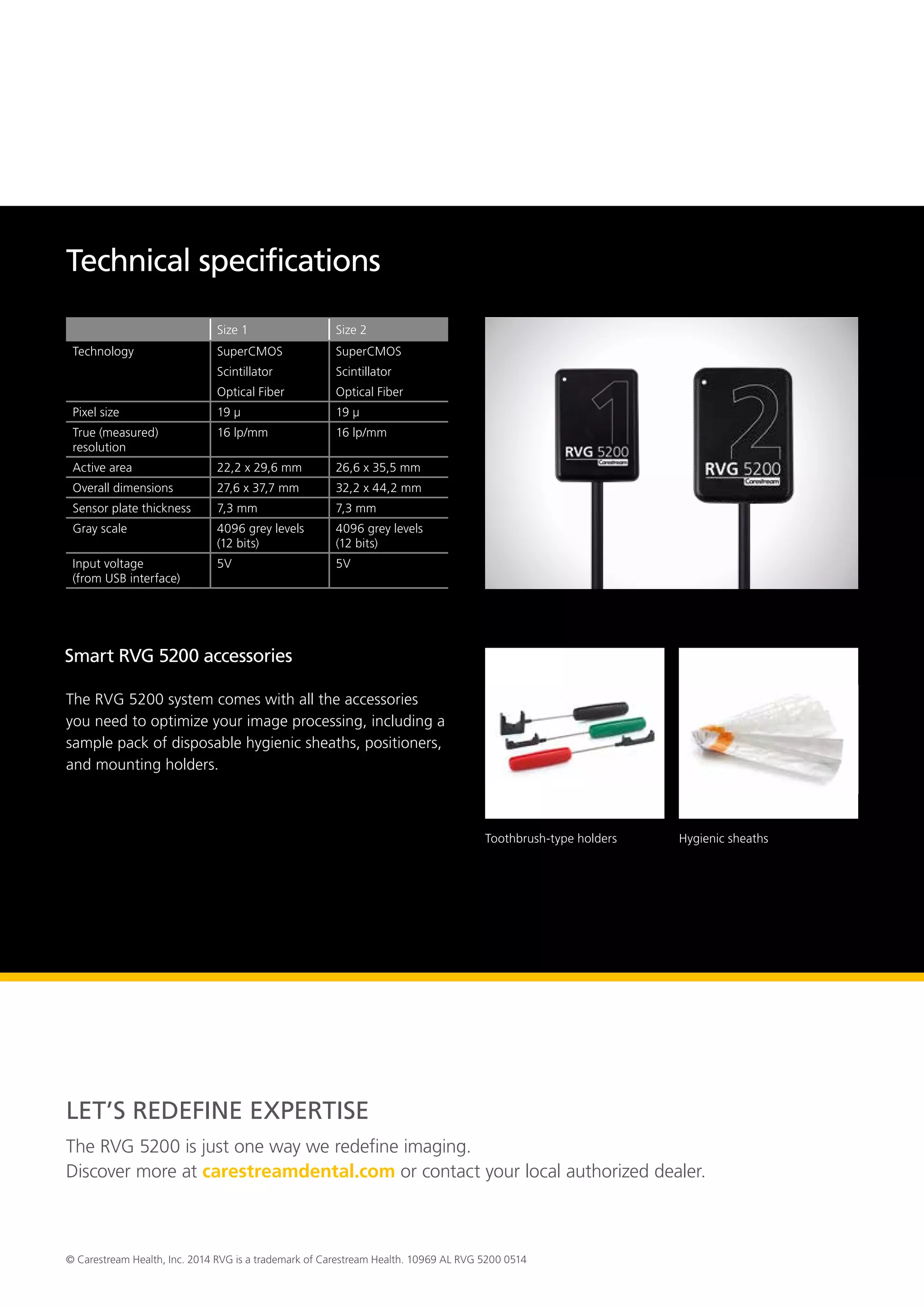 5200 digital sensors( RVG) | PDF