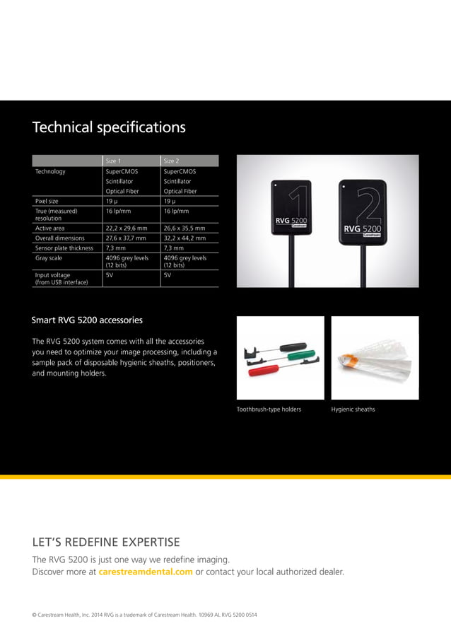 5200 digital sensors( RVG) | PDF | Cameras and Camcorders | Consumer ...