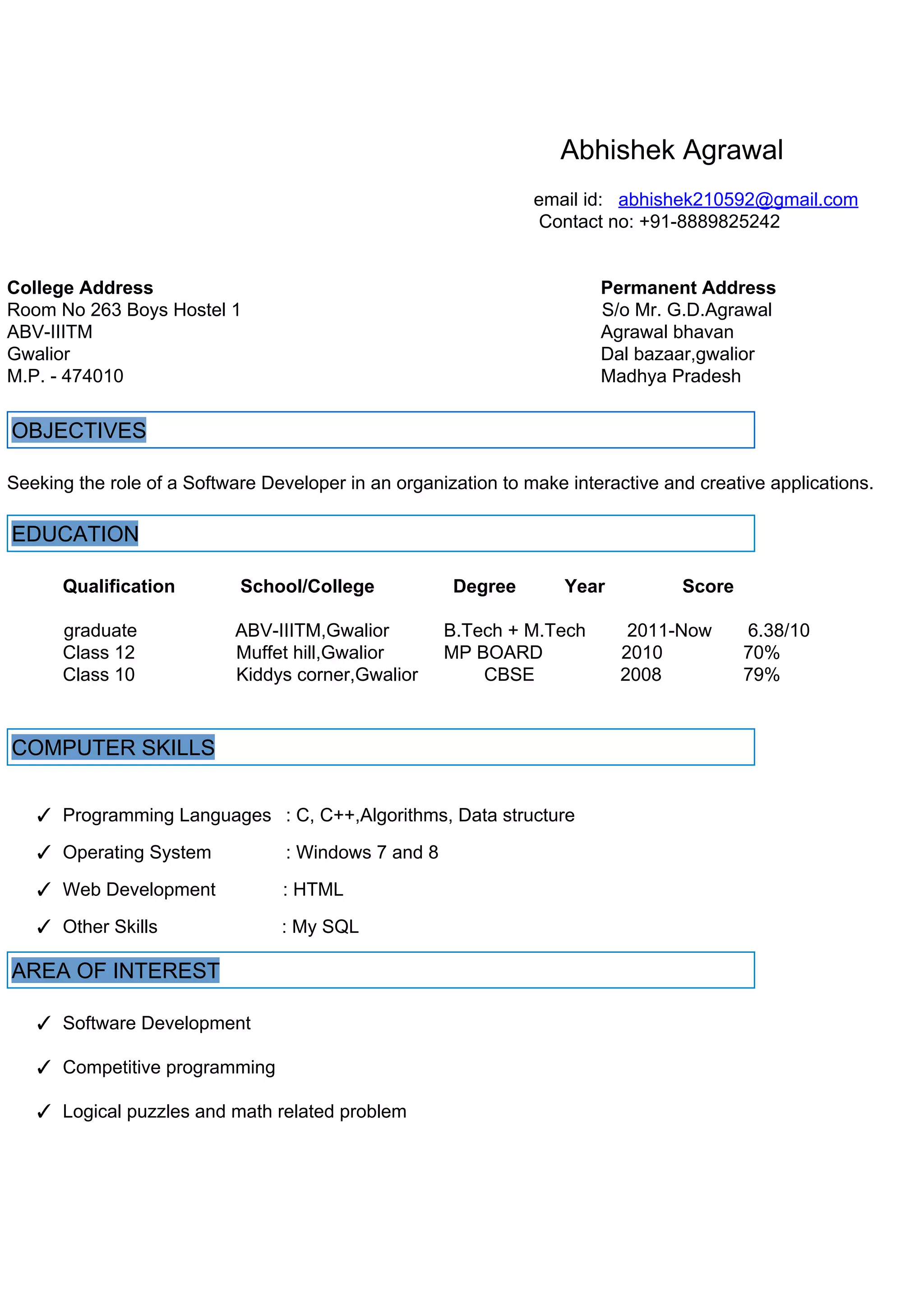 Abhishek Agrawal | PDF