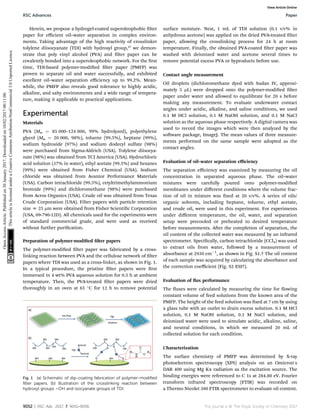 High-flux underwater superoleophobic hybrid membranes for effective oil ...